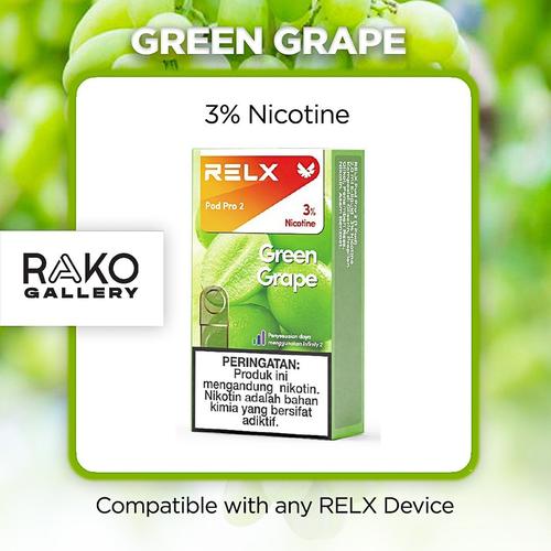 Jual RELX Pod Green Grape (Isi 1) - Kota Bandung - RELX Braga | Tokopedia