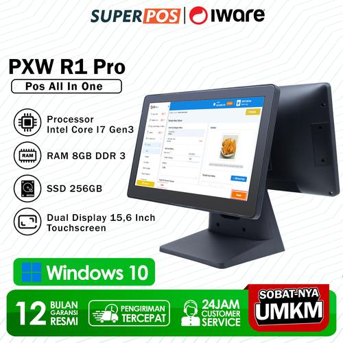 Jual Pos All In One Mesin Kasir Touchscreen Dual Display 15" Intel Core I7 Iware PXW-R1 Pro ...