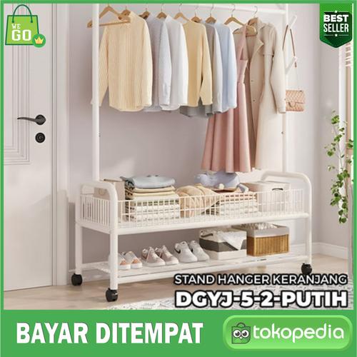 Jual Rak Baju Gawang Multifungsi DGYJ-5-2 Gantungan Baju Besi Stand ...