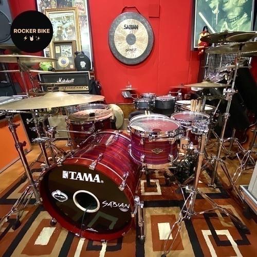 Jual Drumset IKMAL TOBING TRIAD fullset cymbal sabian tama octoban ...