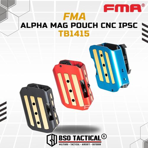 Jual FMA Tactical Alpha Mag Pouch CNC for IPSC Competition Sports - Red ...