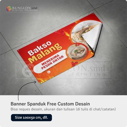 Jual PRINT CETAK SPANDUK BANNER BAKSO MALANG CUSTOM DESAIN - 60x40 ...