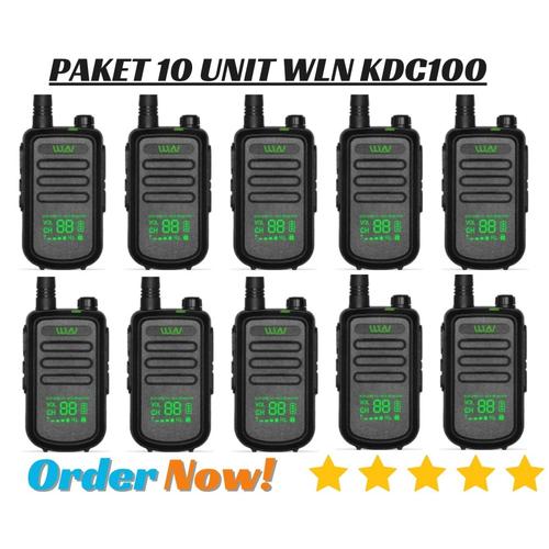 Jual Paket 10 Unit HT WLN KD C100 Original Handy Talky WLAN C100 Mini ...