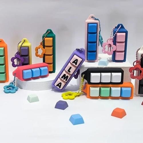 Jual BACA DESKRIPSI - [Pre-Order] Custom Keycaps Keychain Fidget - 6 ...