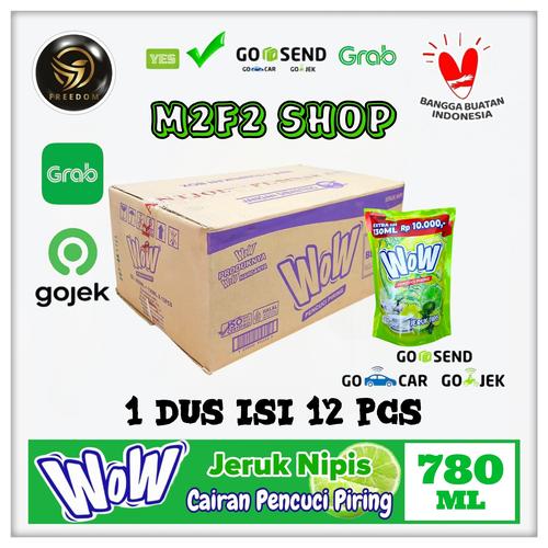 Jual WOW Dishwash Lime Liquid Pouch | Sabun Cair Pencuci Piring Jeruk ...