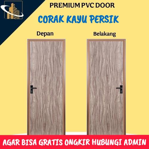 Jual Pintu PVC Premium Corak Kayu Asli - Kunci Engkol, Dus+Bubble+Kayu ...