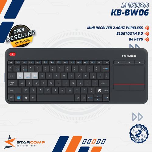 Jual Mikuso KB-BW06 Keyboard Dual Mode Wireless 2.4Ghz + Bluetooth ...