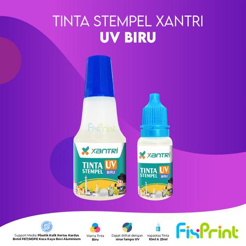 Promo Tinta Stempel UV Xantri Original Biru 25ml 10ml Stemp Ink ...