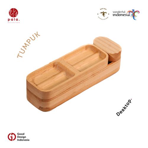 Jual PALA Nusantara Tumpuk Storage Box Alat Tulis Kantor Kayu Minimalis ...