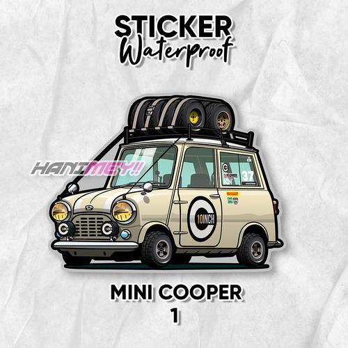 Jual Stiker Chibi Mini Cooper / Sticker JDM cars Waterproof - 4 - Kab ...