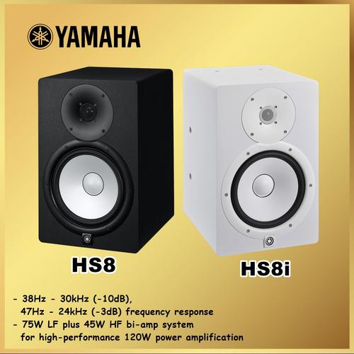 Promo Yamaha HS8 HS8i HS 8 8inc 2-Way Powered Studio Monitor Speaker ...