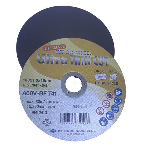Jual Resibon Ultra Cut 4" Cutting wheel 100 x 1.0 x 16 mm baru..Batu ...