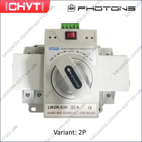 Jual ATS Automatic Transfer Switch CB Class 2P 3P 4P 220VAC 400VAC 63A ...