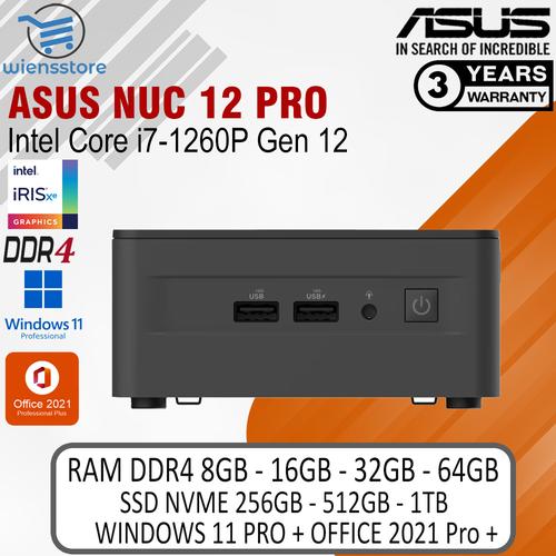 Jual ASUS NUC 12 PRO Core I7 Gen 12 1260P FULLSET WIN 11 +RAM +SSD ASUS ...