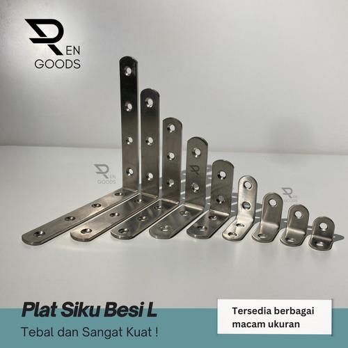 Jual Plat Siku Besi L Rak Penyangga Ambalan / Hambalan Shelf Bracket ...