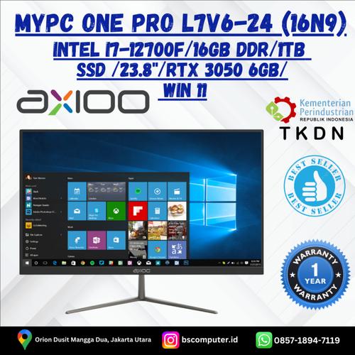 Jual AXIOO MyPC One Pro L7V6-24 (16N9) intel i7-12700F 16GB DDR/1TB SSD/RTX 3050 6GB/23.8” inch ...