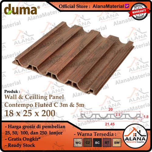 Jual Wall & Ceiling Panel Contempo Fluted C 18 x 25 x 200 WPC merk Duma ...