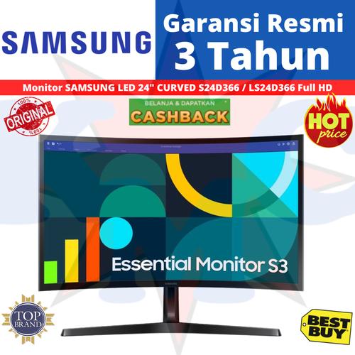 Jual SAMSUNG LED MONITOR 24 Inch LC24F390FHEXXD CURVE - LS24D366 100Hz ...