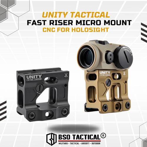 Promo Unity Tactical FAST Riser Micro Mount CNC for Holosight T1 T2 ...