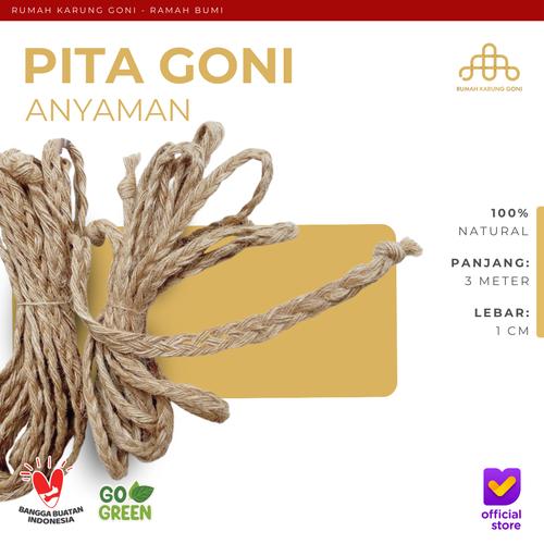Jual Tali Pita Goni Anyaman - Pita Goni Kepang Rustic - Tali Rami ...