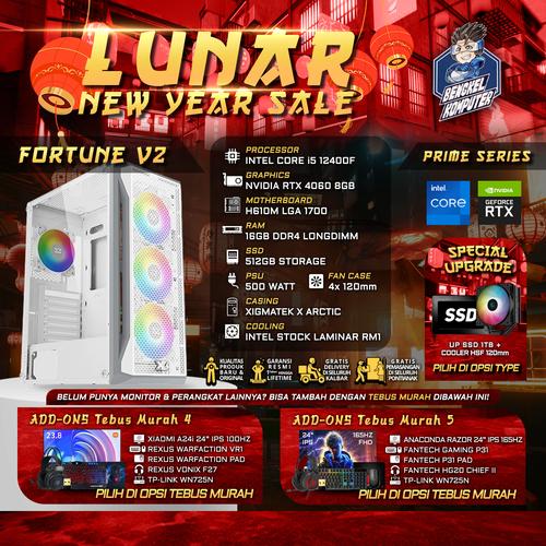 Jual PC LUNAR PRIME SERIES FORTUNE V2 | INTEL CORE i5-12400F - NVIDIA ...