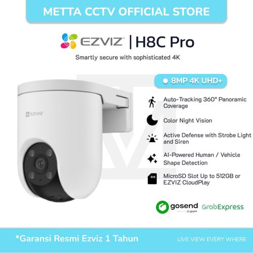 Jual Ezviz H8C Pro 8MP 4K Smart Pan & Tilt IP Camera CCTV Outdoor Wifi ...