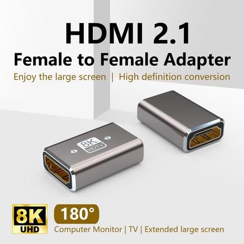 Jual HDMI Coupler 8K, HDMI Extender Female to Female Coupler Connector ...