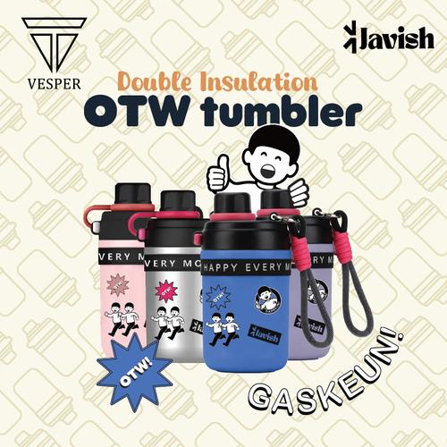 Jual Javish OTW tumbler double insulation cup cartoon 420ml premium ...