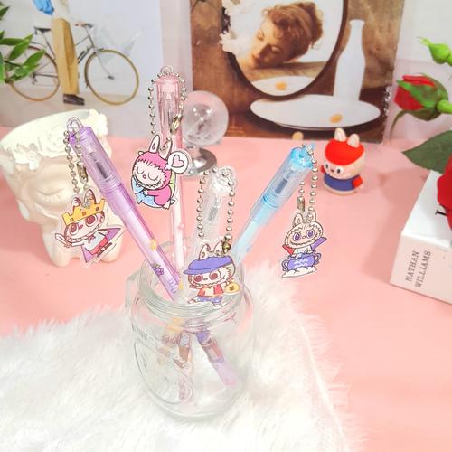 Jual Pulpen Gantungan Akrilik LABUBU Super Cute Lucu Tinta Hitam Ready ...