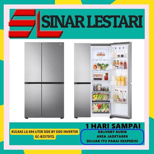 Promo KULKAS LG GC-B257SFZL 694 LITER SIDE BY SIDE INVERTER COMPRESSOR W/ LINEAR COOLING Cicil 0 ...