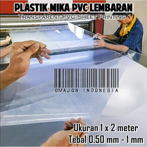 Jual Plastik Mika Kaku PVC Offset UV Printing / Kap Lampu Grosir Transparan 1 meter x 2 meter ...