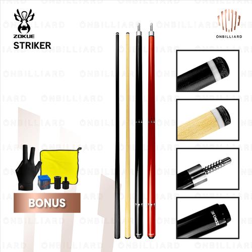 Jual ZOKUE STRIKER by KONLLEN Play Cue Stick Carbon + Maple Shaft ...