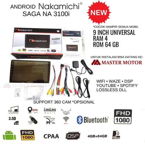 Jual ANDROID NAKAMICHI SAGA 9" 4/64 NA 3100i HEAD UNIT universal ...