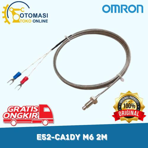 Jual OMRON Temperature sensor thermocople tipe K E52-CA1DY M6 2M ...