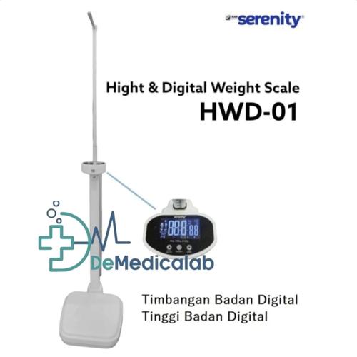 Jual Serenity HWD-01 Body Fat Analyzer Timbangan + Pengukur Tinggi ...