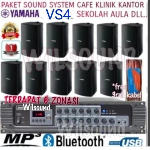 Jual PAKET SOUND SYSTEM CAFE AULA KANTOR RESTORAN KLINIK YAMAHA VS 4 ORIGINAL 10 SPEAKER VS4 6 ...