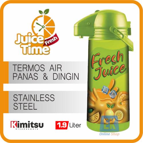 Jual Termos Air Panas Stainless KIMITSU KVF-191 | Termos Tekan | Termos ...