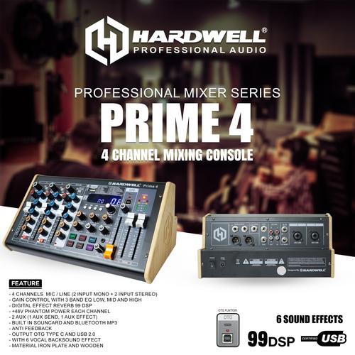 Jual Mixer Hardwell Prime 4 Original 4 Channel Mixer Audio Hardwell - Jakarta Utara - Hardwell ...