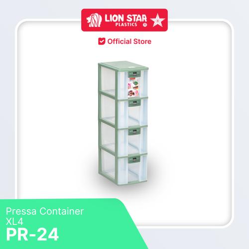 Jual LION STAR Laci 4 Tingkat Pressa Container XL4 - PR-24 - Merah Muda ...