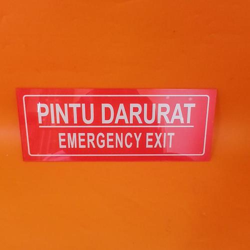 Promo Akrilik Rambu Pintu Darurat - Akrilik Emergency Exit - Akrilik ...