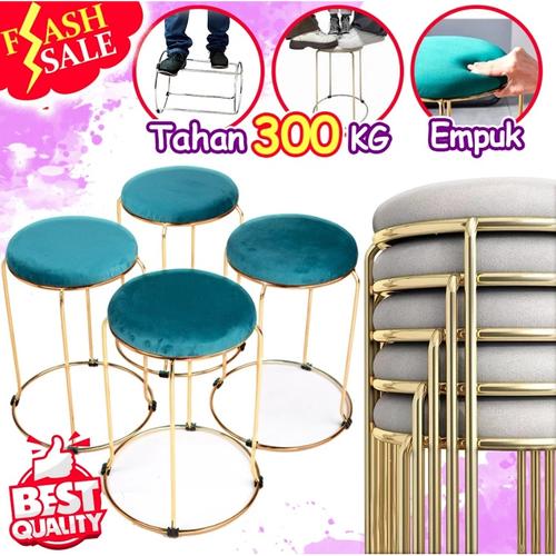 Jual [ Kursi Besi padat ] Kursi bulat(Tahan 300kg), Kursi Bakso,Kursi ...