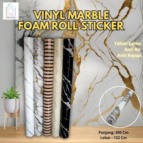 Jual WALLPAPER MARBLE STIKER ROLL UKURAN 120 CM X 3 METER PER ROLL ...