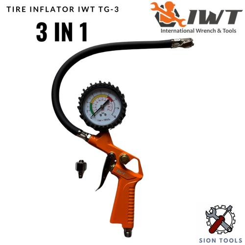 Jual IWT TIRE INFLATOR 3 FUNGSI GUN PENGISI UKURAN ANGIN BAN 3 IN 1 ...