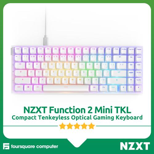 Jual NZXT Function 2 Mini TKL White Compact Tenkeyless Optical Gaming ...