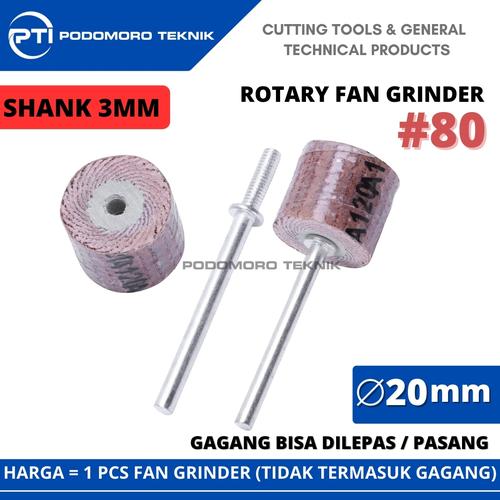 Jual Tuner Amplas 20mm #80 Rotary Fan Grinder Amplas Buffing Mata Kipas ...