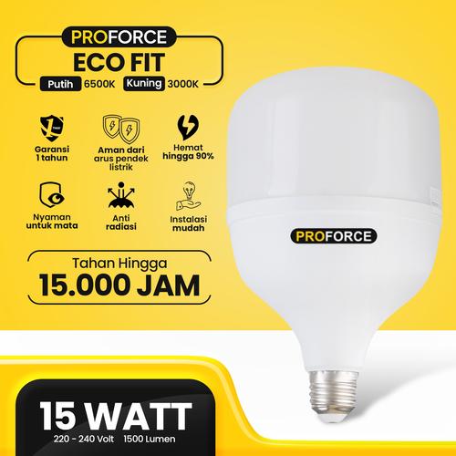 Jual Lampu Bohlam LED Proforce Eco Fit 15 Watt 1500 Lumen - Kuning - Jakarta Barat - Proforce ...