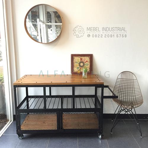 Jual Rak TV Dorong, Rak TV Besi, Bufet Beroda Besi, Meja Besi, Meja ...