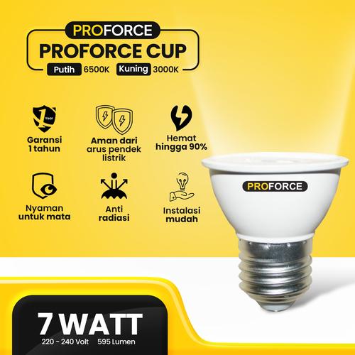 Promo Lampu LED Proforce Cup 7 Watt 595 Lumen - Putih - Jakarta Barat ...