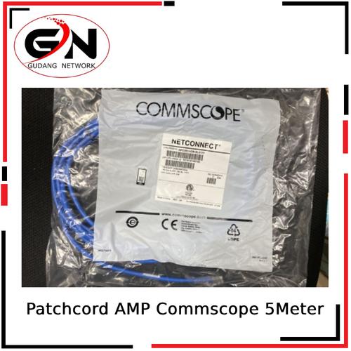 Jual Patchcord AMP Commscope 5Meter / Kabel LAN AMP CAT6 5 meter / cat ...