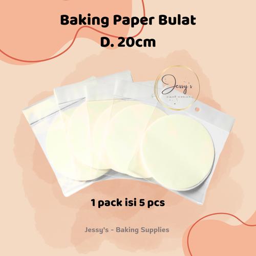 Jual Baking Paper Bulat Diameter 20cm, Alas Loyang Bulat Diameter 20cm ...